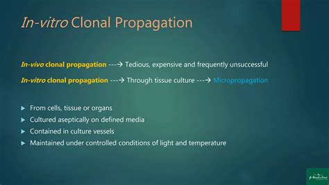 Clonal Propagation Introduction Techniques Factors Applications And