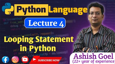 Lec4 Looping Statement In Python Language Pythonprogramming Coding Programming