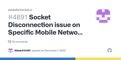 Socket Disconnection Issue On Specific Mobile Network On Jio 5g Network