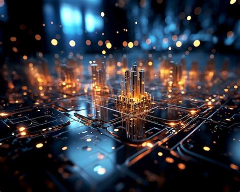 Premium Ai Image Abstract Conceptual Illustration Of Modern Machine Intelligence Computer