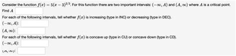 solved consider the function f x 5 x−3 2 3 for this