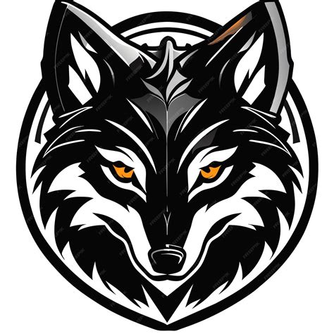 Premium Vector Apennine Wolf Sticker Illustration