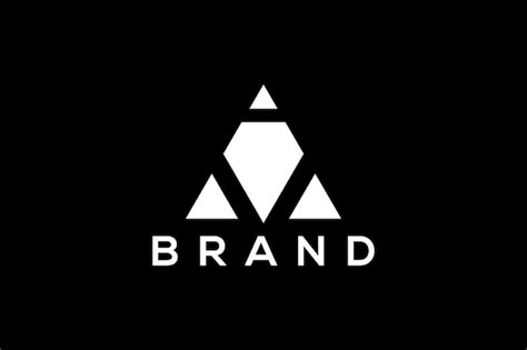 premium vector minimal and abstract triangle vector logo design