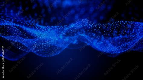 Sound Wave Vizualisation Concept Music Audio Frequencies Represented As High Tech Futuristic