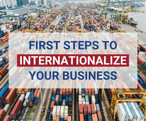 First Steps To Internationalize Your Business — Market Access