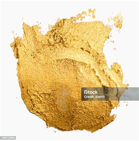 골든 얼룩 오일 페인트 자리 흰색 배경 Eps10 벡터 일러스트 레이 션에 고립 금 금속에 대한 스톡 벡터 아트 및 기타 이미지 금 금속 금색 색상 견본 Istock