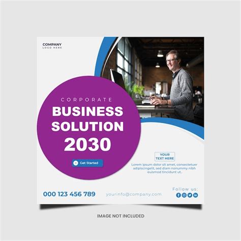 Vector Business Agence Social Media Post Flyer Banner Template