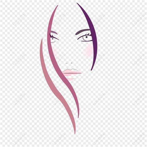 만화 일러스트 빨간 롤 긴 머리 여자 측면 얼굴입술곱슬 머리 Png 일러스트 무료 다운로드 Lovepik