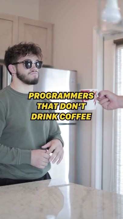 programmers don t drink coffee ☕️ programming coding shorts youtube