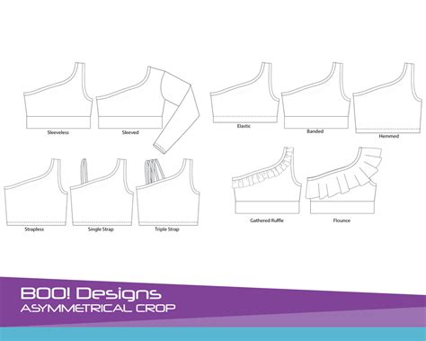 Asymmetrical Crop Pdf Sewing Pattern