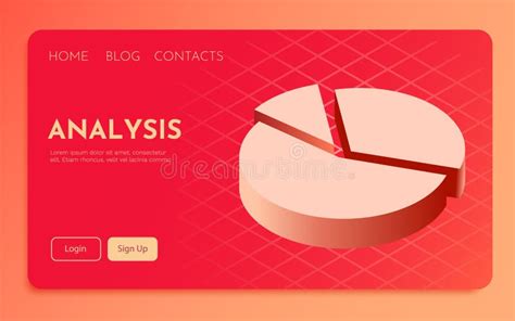 Financial Analytics Concept Chart Trading Business Application Template Stock Vector