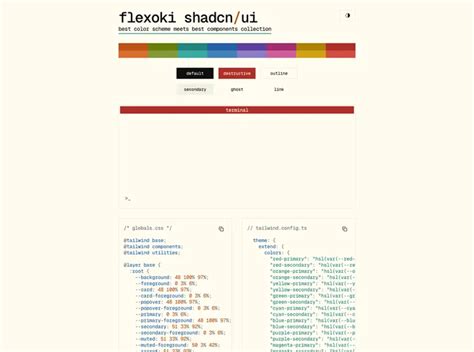 Flexoki Shadcn Ui By Guisarria A Undefined Template Built At Lightspeed