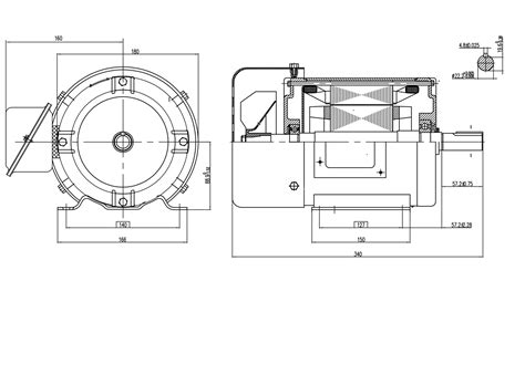 Three Phase Nema Electric Motor V Kw Hp Rpm Frame T Tefc Ip