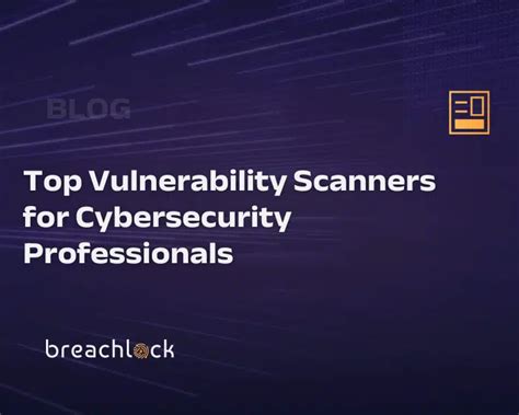 Top Vulnerability Scanners For Cybersecurity Professionals Breachlock