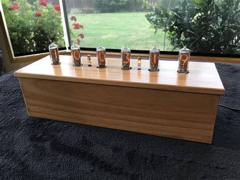 gorgeous nixie clock features three types of tubes arduino blog