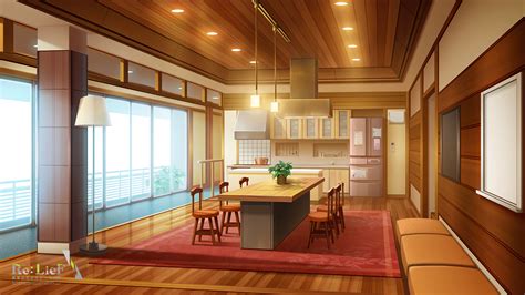 Anime House Inside Scandinavian Style Living Room Design With
