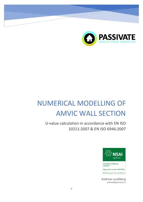 U Value Calculations Amvic Icf