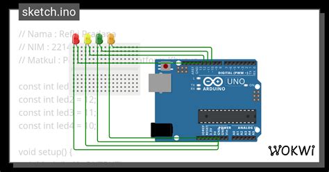 Aliran Listrik Wokwi ESP32 STM32 Arduino Simulator