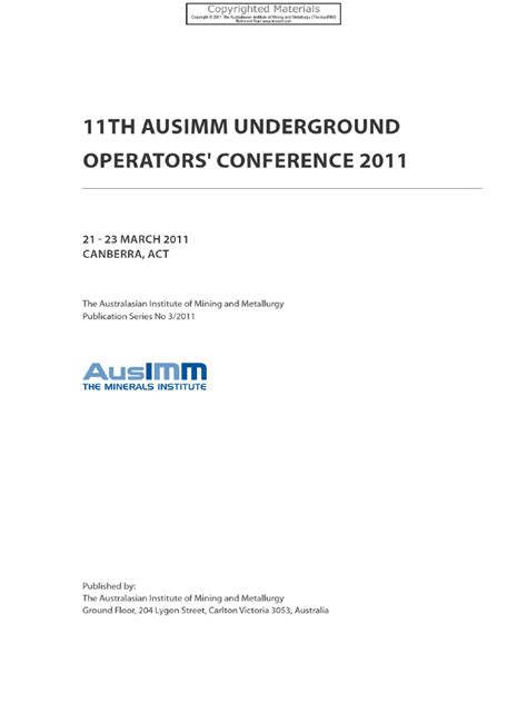 Ausimm 2011 Pdf