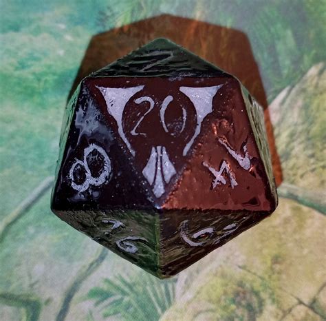 Spooky Light Up D20 Dungeons And Dragons Custom 20 Sided Etsy