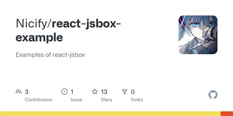 GitHub Nicify React Jsbox Example Examples Of React Jsbox