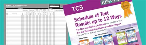 Electrical Installations Schedule Of Test Results 12 Ways Tc5 Thames Electrical Supplies