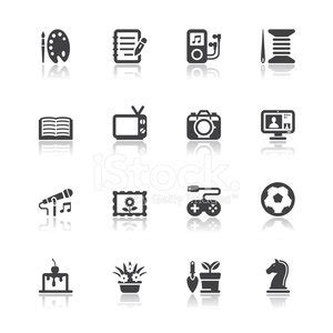 Hobbies Icons Stock Vector Royalty Free FreeImages