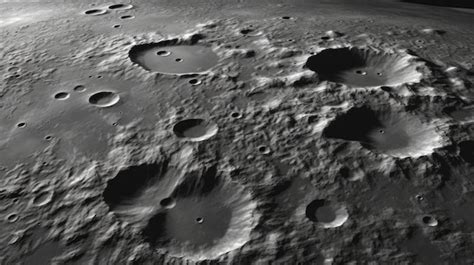 Premium Ai Image The Moons Surface With Craters And Lunar Features Ai Generated