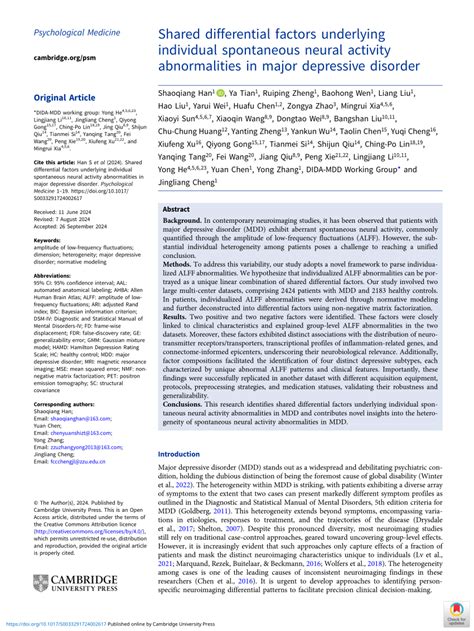 Pdf Shared Differential Factors Underlying Individual Spontaneous Neural Activity