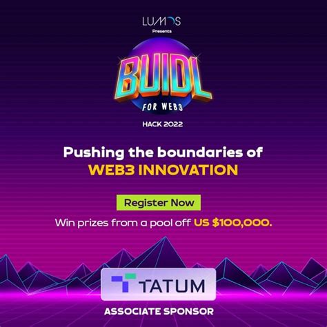 tatum is part of the buidl for web3 hack2022 by lumoslabs register now