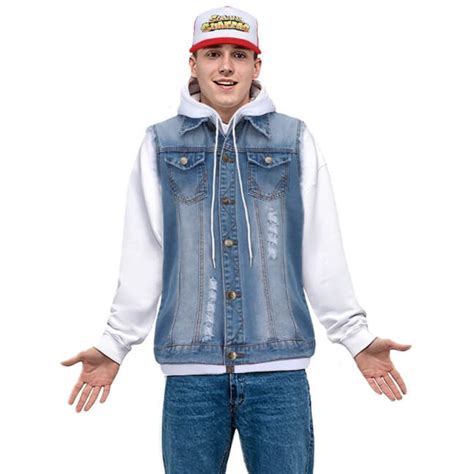 Denim Subway Surfers Jake Cosplay Costume Mens Coat Hoodie Hat Takerlama