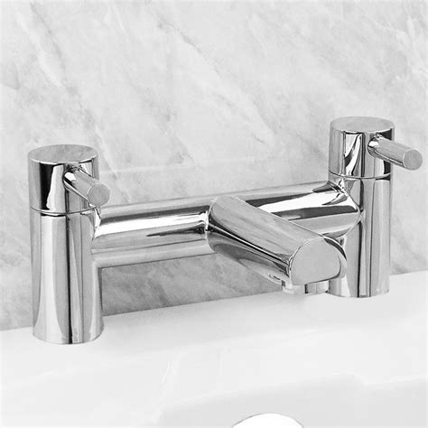 Bath Taps Bathroom Dual Lever Sink Tap Bathtub Mixer Tap Bath Filler Mixer Solid Brass Bath Tub