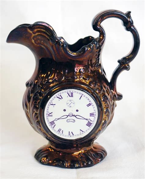 Pichet à Lhorloge En Faïence Dite De Jersey Xixè Antiquart