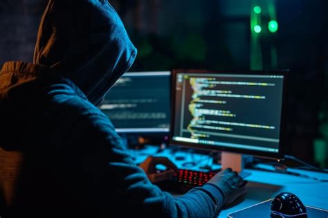 Premium Photo Person Coding On Computer Monitor