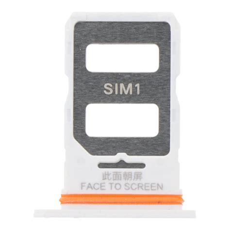 Sim Card Tray For Xiaomi Redmi Note Pro Dual Card Version White