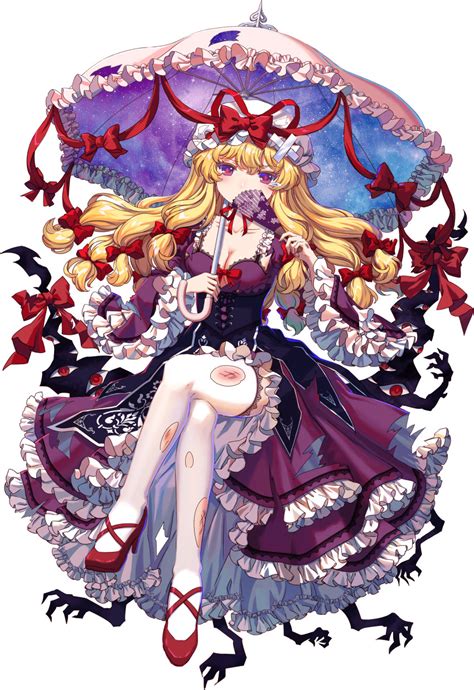 Kumio Yakumo Yukari Touhou Cross Laced Footwear Absurdres Game Cg