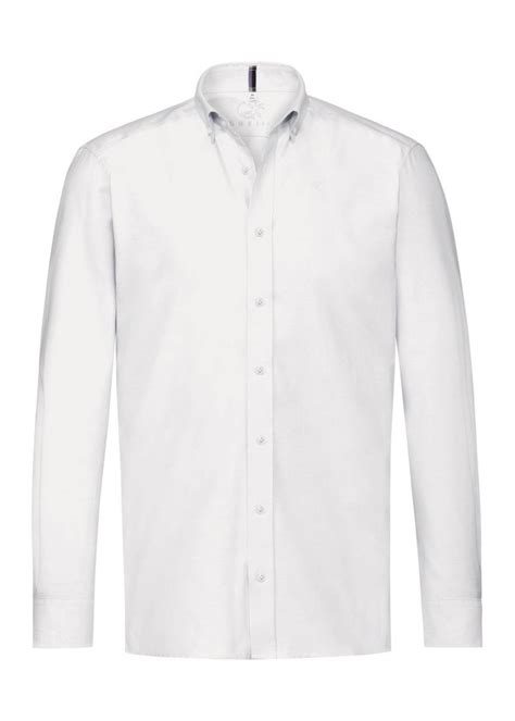 Herren Hemd Buttondown In Weiß Regular Fit