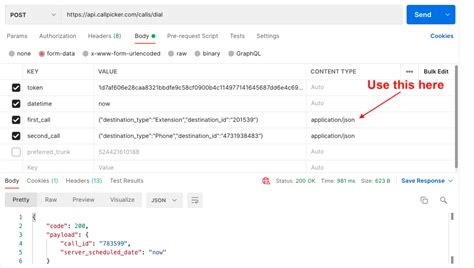 Sending Post Call As Json Raw Not Working Ask The Experts And Postman