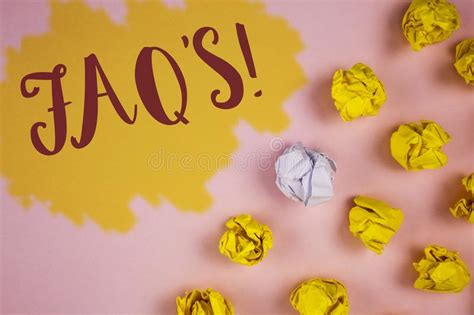 Word Writing Text Faq S Motivational Call Business Concept For