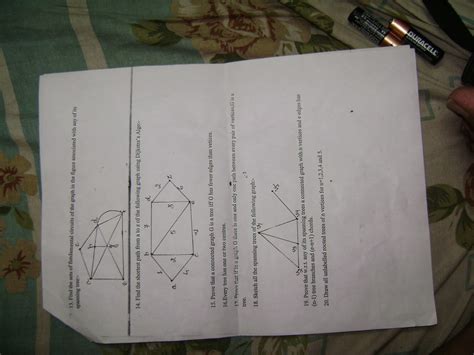 Graph Theory Question Bank ~ Test