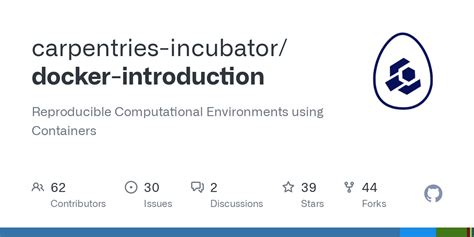 GitHub Carpentries Incubator Docker Introduction Reproducible Computational Environments
