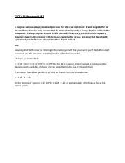 CSCE HW Docx CSCE Homework Suppose We Have A Deeply Pipelined Processor For