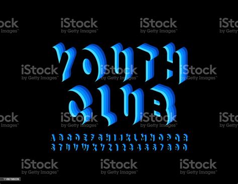 벡터 밝은 포스터 청소년 클럽입니다 흑백 3d 알파벳 문자 및 숫자 공휴일에 대한 스톡 벡터 아트 및 기타 이미지 공휴일 나이트클럽 다층 효과 Istock