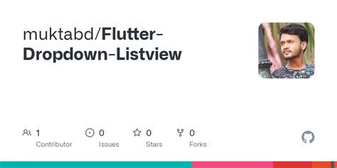 GitHub Muktabd Flutter Dropdown Listview
