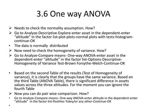 PPT T Tests ANOVA And Rank Based Tests Using SPSS PowerPoint Presentation ID