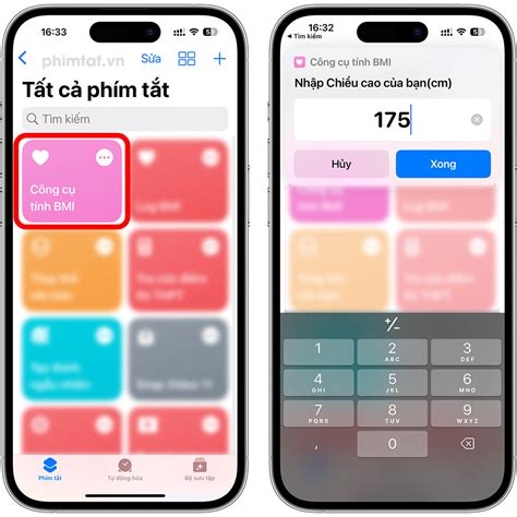 Phím Tắt Công Cụ Tính Bmi