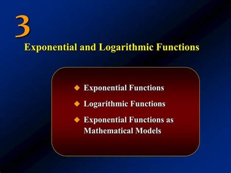 Logarithmic Functions Ppt Physics Science