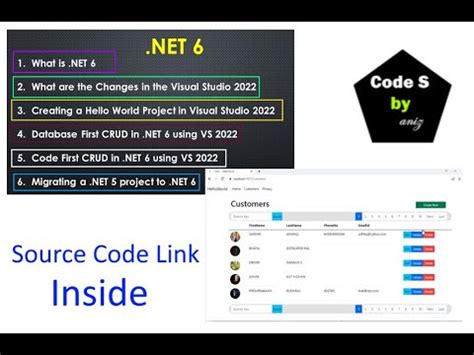 ASP .NET 6 CORE Database First CRUD with EF Core in MVC using Visual Studio 2022 - YouTube