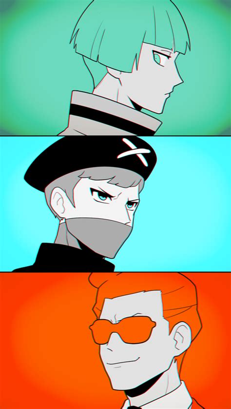 Team Plasma Grunt Team Galactic Grunt And Team Flare Grunt Pokemon And 3 More Drawn By Jaho