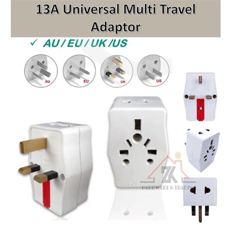Universal Travel Multi Adapter Socket Way Pin UK Plug Support AU EU US UK Shopee Malaysia
